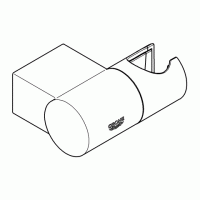 Grohe Wandbrausehalter Rainshower 27055 verstellbar chrom | Brausen ...