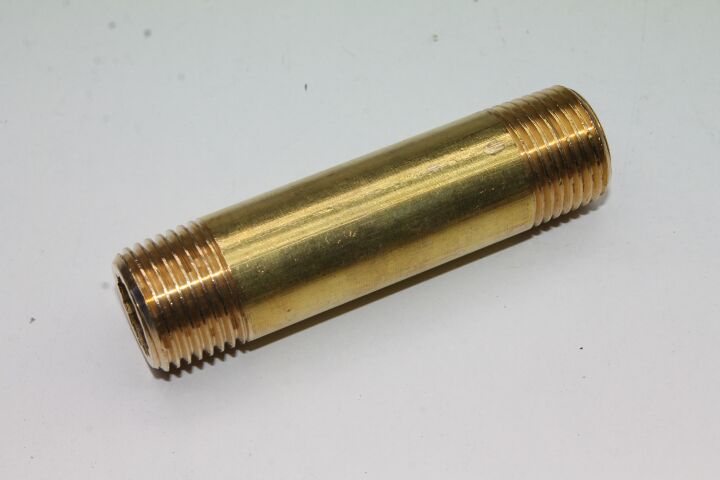 mess. Rohrnippel Nr.3530, DN15 (1/2") | Schraubfittings aus Messing ...